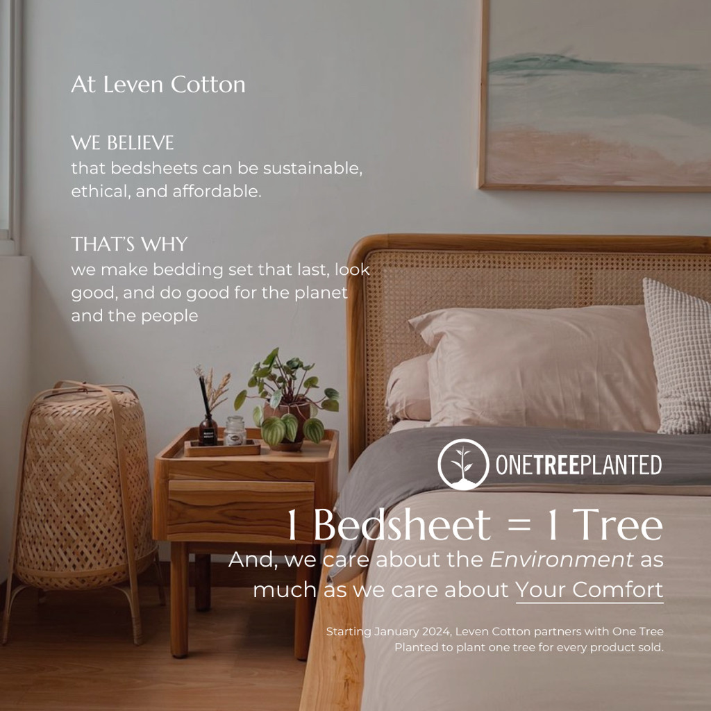 Jual Baru Leven Cotton - Sprei Set 100% Katun Solid Color - Polos Adem ...