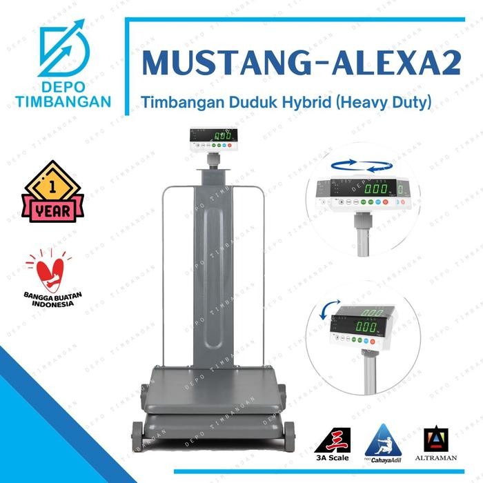 Jual Timbangan Duduk Mustang Alexa Gen2 Hybrid Heavy Duty Indikator ...