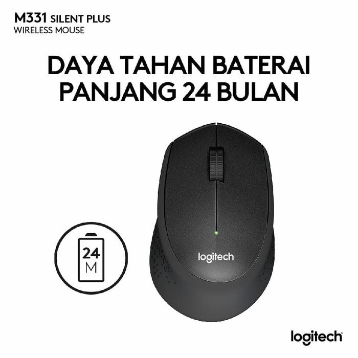 Jual Brothers - Mouse Wireless Logitech M331 ORIGINAL Logitech Indonesia | Shopee Indonesia