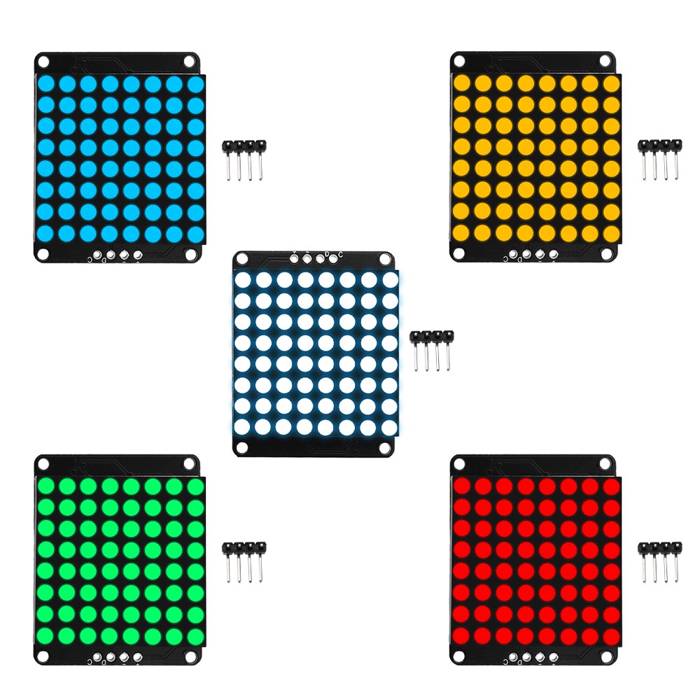 Jual HT16K33 8X8 Matrix Common Cathode LED Dot Matrix Display Module I2C Interface LED Display ...