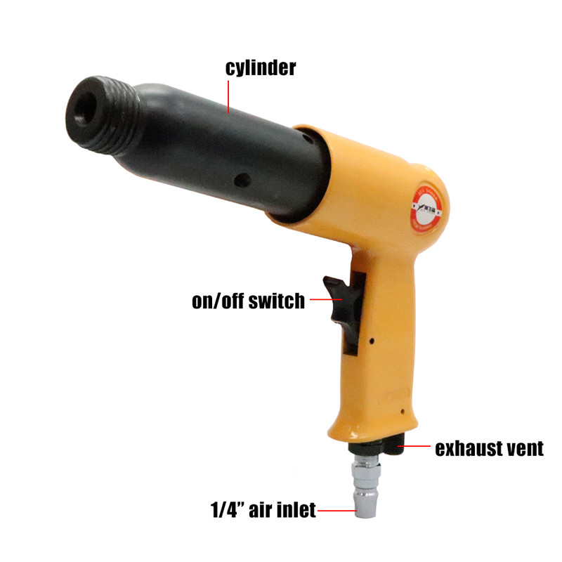 Jual HIFESON Pneumatic Air 19 Needles Air Rust Removal Gun Duts Remover ...