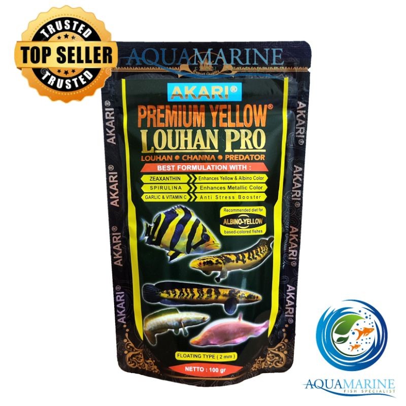 Jual Akari Pum Blue Yellow Red Louhan Pro Channa Predator Pelet Pakan ...