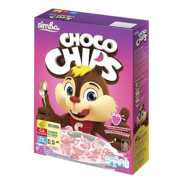 Jual SIMBA CHOCO CHIPS STRAWBERY BOX 150GR | Shopee Indonesia