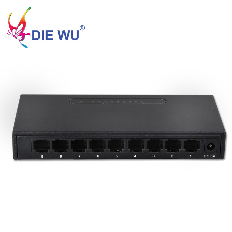Jual BEST SELLER DIEWU Network switch 9 ports RJ45 10/100Mbps Fast ...