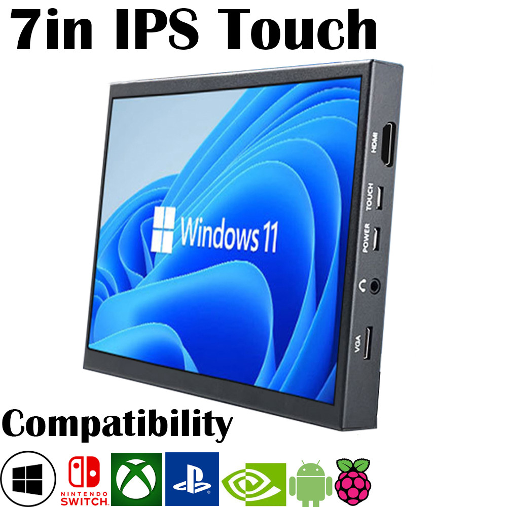 Jual 7 Inch IPS Touch Screen USB HD Connect LCD for Raspberry Pi Orange ...
