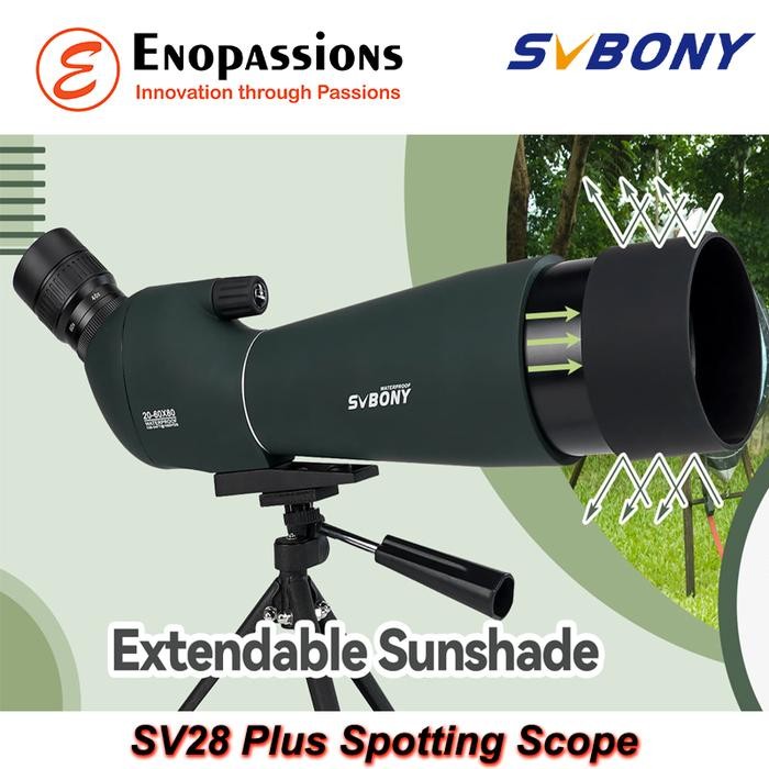 Jual Svbony SV28 Plus Spotting Scope BAK4 FMC Waterproof | Shopee Indonesia