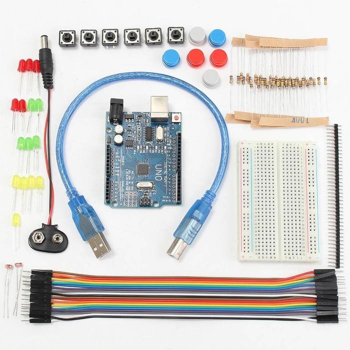 Jual Tronik- Basic Starter Kit Arduino - Uno R3 Compatible Paket Minimalis | Shopee Indonesia