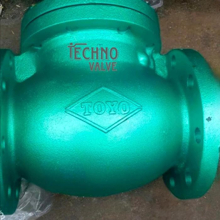 Jual SWING CHECK VALVE TOYO 4" INCH JIS 10K CAST IRON Kode 785 | Shopee ...