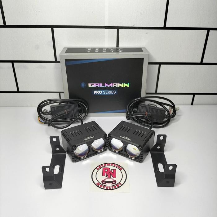 Jual Lampu Sorot Kabut Mini Laser Galmann 2 Mata Devil Eyes Sinar Putih ...
