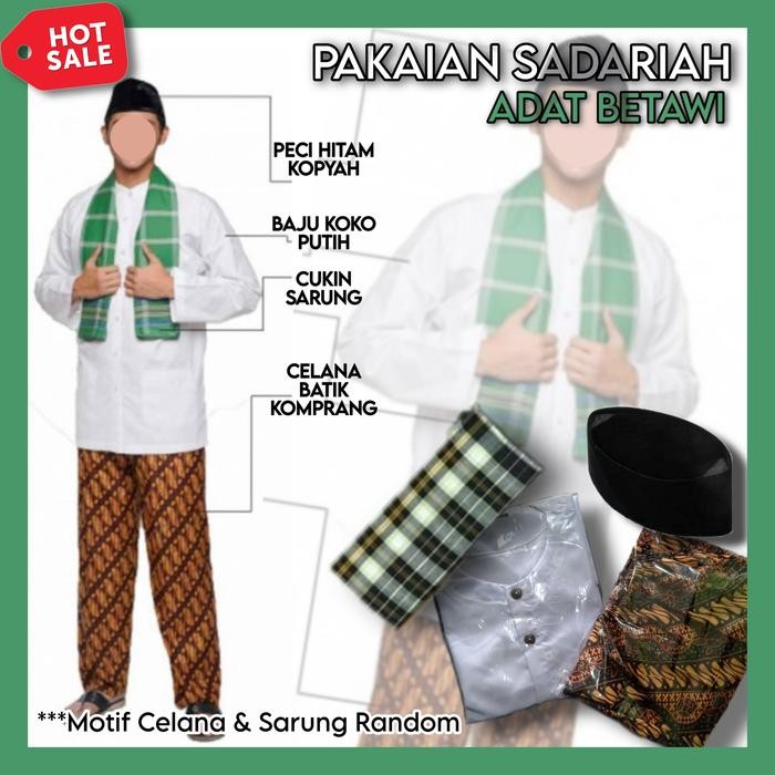 Jual Baju Sadariah Betawi Baju Sodariah Betawi Baju Adat Betawi Pakaian ...