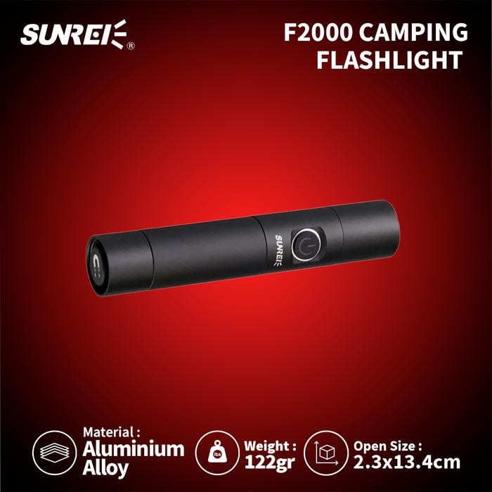 Jual Senter Outdoor Jarak Jauh Sunrei F2000 Camping Flashlight | Shopee ...