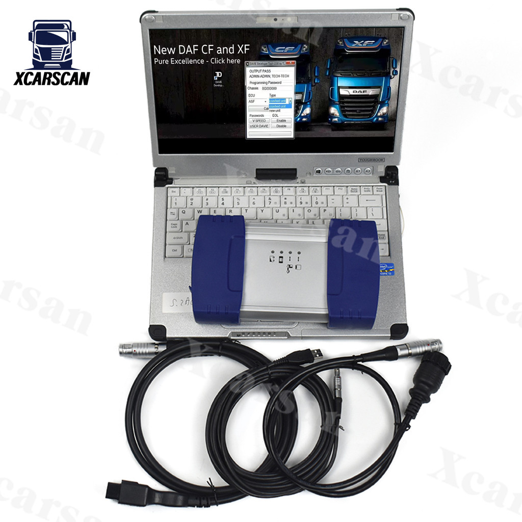 Jual BEST SELLER For Davie 5.6.1 DAF Diagnostic Tool for DAF VCI-560 ...