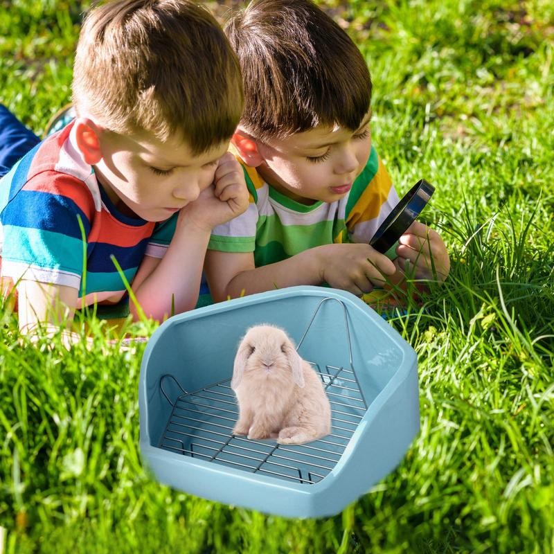 Jual Small Animal Litter Box Pan Corner Toilet For Small Animal Cage ...