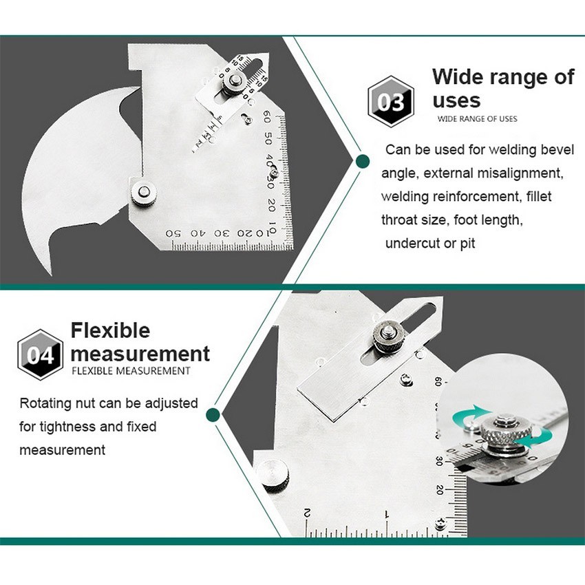 Jual MG 8 Welding Gauge Inspection Cam Tipe Gauge Untuk Tukang Las Inspeksi Pengukuran Gap ...