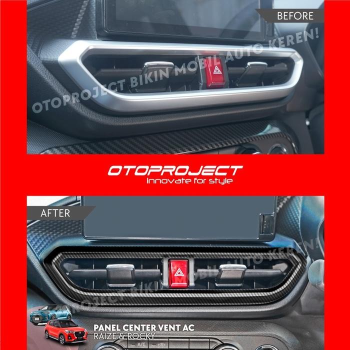Jual Otoproject Panel Center Vent Ac Raize - Rocky - Carbon Limited ...