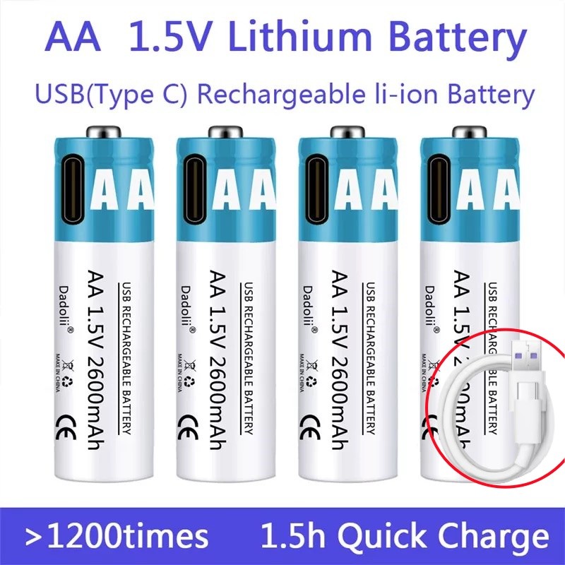 Jual New 1.5V AAA Rechargeable Battery 2300mAh Rechargeable AAA Battery ...