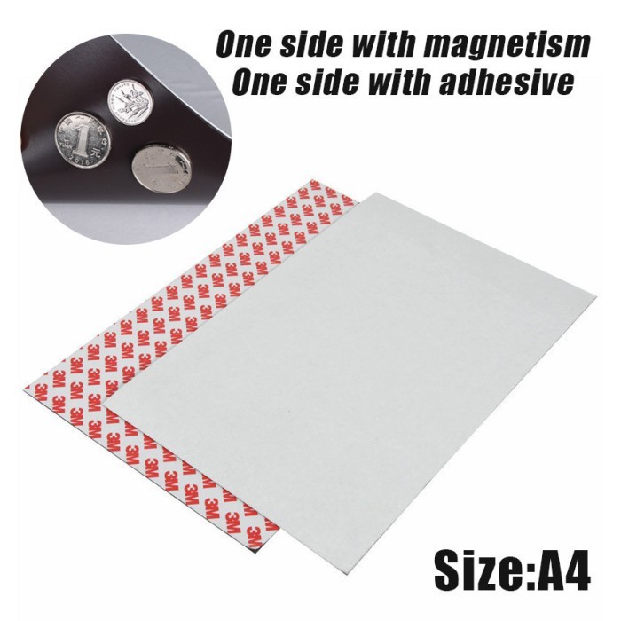 Jual (Expert) Magnet Lembaran Strip Sheet Karet Rubber A4 30cm x 20cm Tebal 1mm Magnet sheet ...