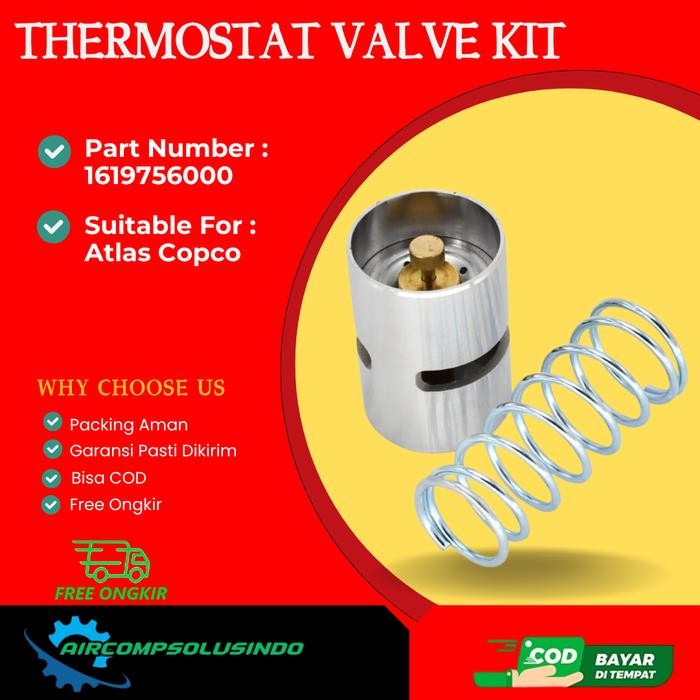 Jual Thermostatic Valve kit 1619756000 / 1619 7560 00 Kompresor Atlas ...