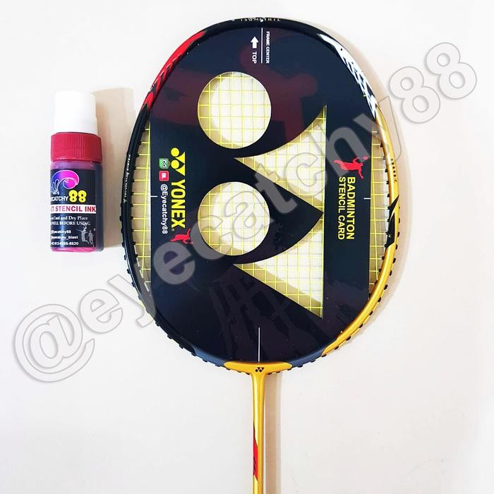 Jual (Expert) black Logo - Stencil Card Badminton/ Logo Raket/ Cetakan ...