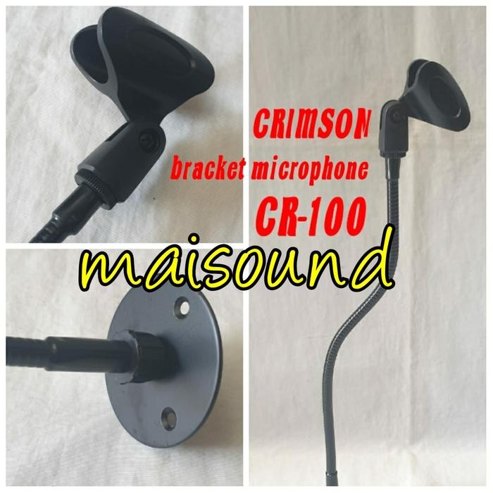 Jual STAND MIC IMAM CRIMSON CR 100 HOLDER DINDING MICROPHONE CR100 ...