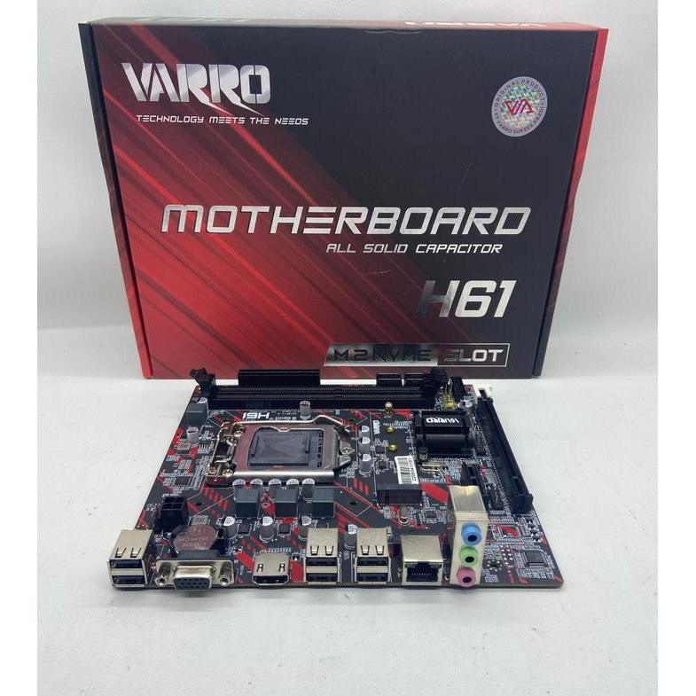 Jual MOTHERBOARD VARRO H61 SOCKET LGA 1155 | Shopee Indonesia