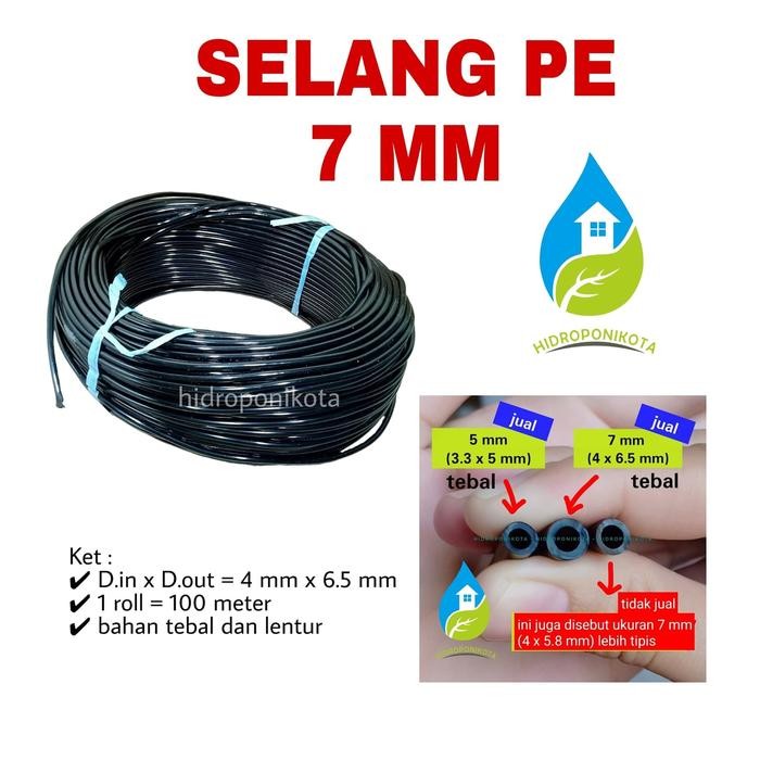 Jual Selang HDPE 7mm (1 roll = 100 meter) - Selang PE 7mm - Selang Pvc ...