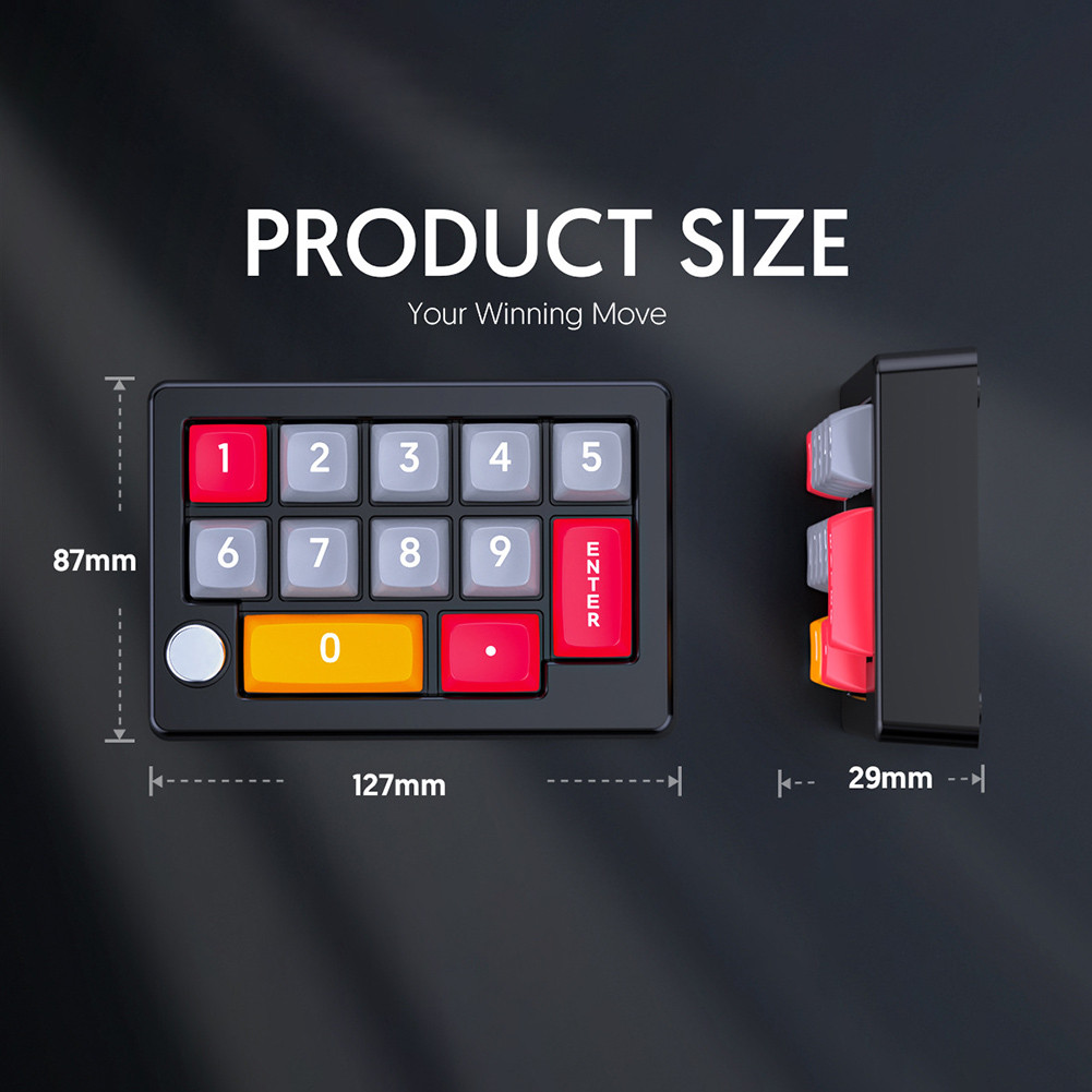 Jual 13 Key Wired Macro Programmable Mechanical Gaming Keyboard Fully ...