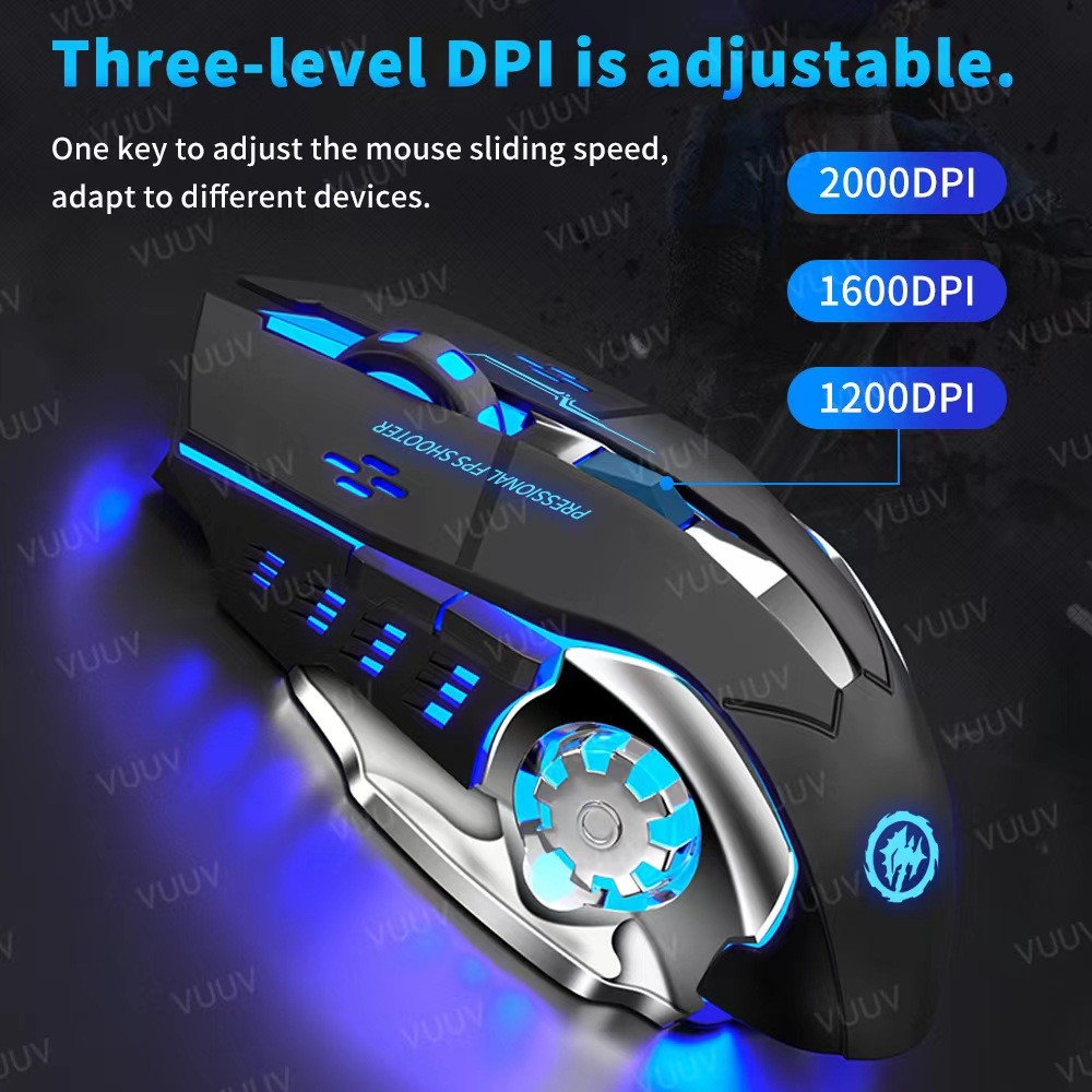 Jual Aieach Rechargeable Wireless Mouse For Computer Tablet Bluetooth ...