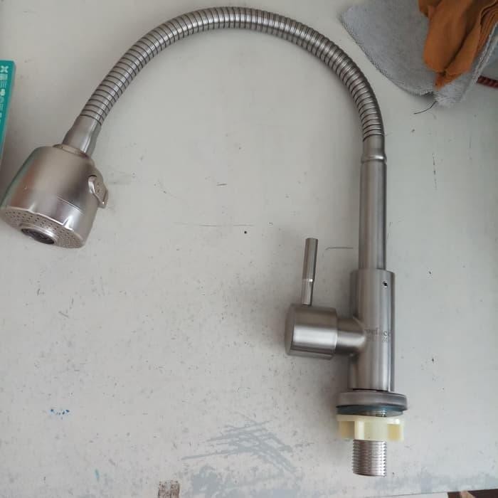 Jual Kran felxible tempel bawah bak cuci piring stainless | Shopee ...