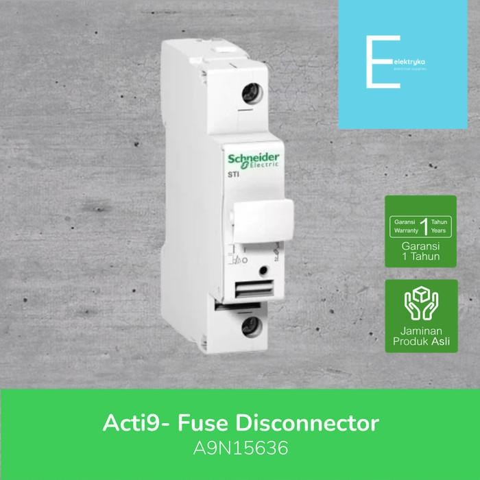 Jual TERLARIS SCHNEIDER Fuse Carrier 10.3x38mm 1P 500V 25A - A9N15636 | Shopee Indonesia