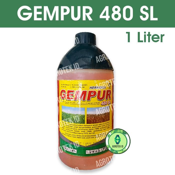Jual GEMPUR 480 SL 1 Liter Herbisida Rumput Gulma Tanaman Kebun ...