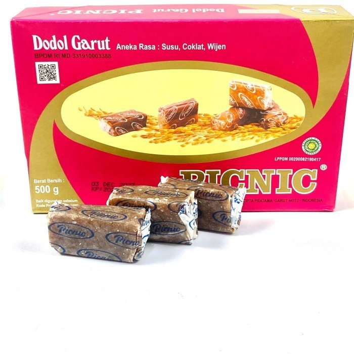 Jual Dodol Garut Picnic Aneka Rasa Original 500gr Klasik Legendaris Oleh Oleh Khas Garut ...