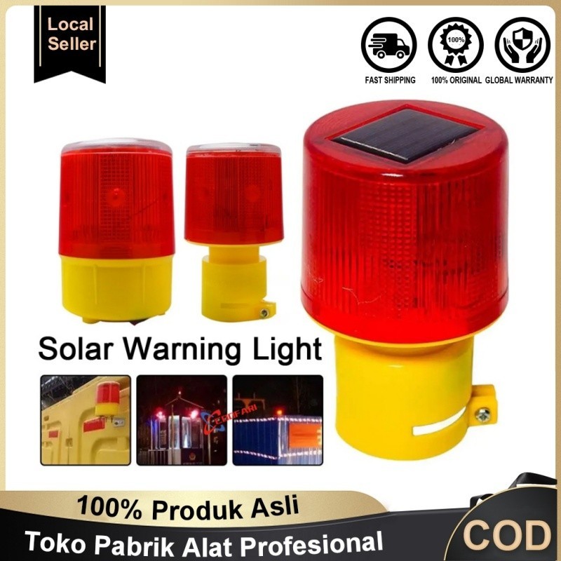 Jual DAYA SURYA LAMPU PERINGATAN FLASH LED WARNA MERAH UNTUK LALU ...