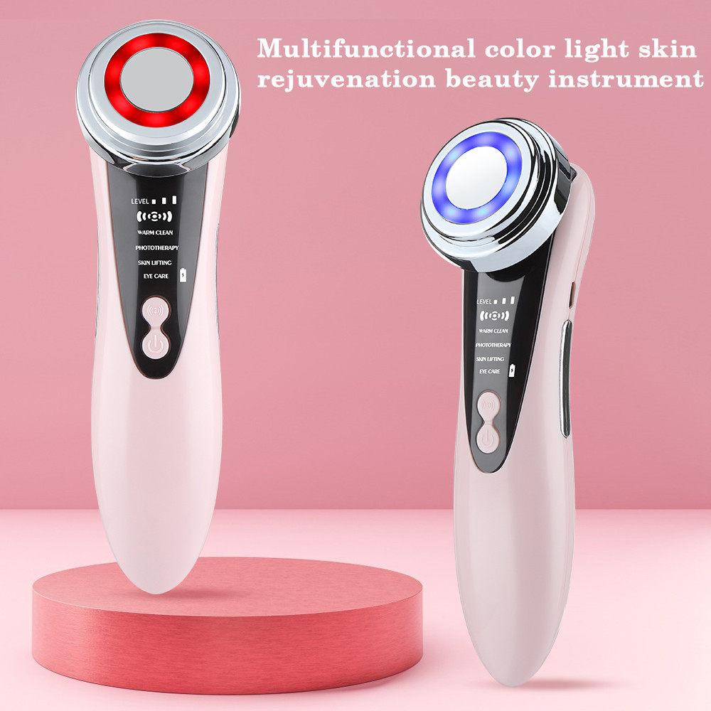 Jual Ems Facial Massager Led Light Therapy Sonic Ion Vibration Skin ...
