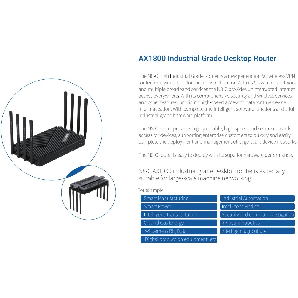 Jual High-End Wi-Fi 6 Industrial 5G Router With Dc9-35V | Shopee Indonesia