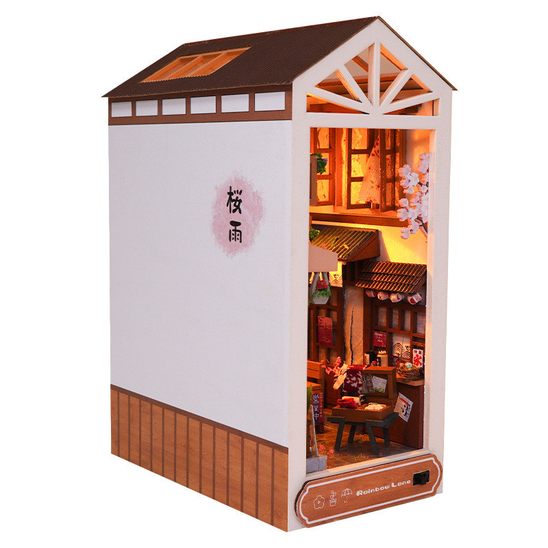Jual New Book Nook Japanese City Alley Model Building Bookend Bookshelf ...