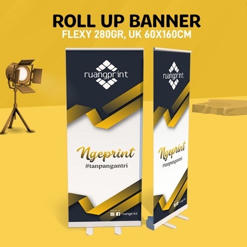 Jual Roll Up Banner 60 x 160 Flexy 280gr / Cetak Roll Up Banner (proses 1 hari jadi) Hanya di ...