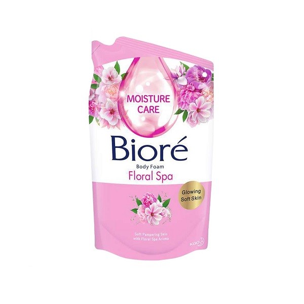 Jual BIORE BODY FOAM FLORAL SPA POUCH 400 ML | Shopee Indonesia
