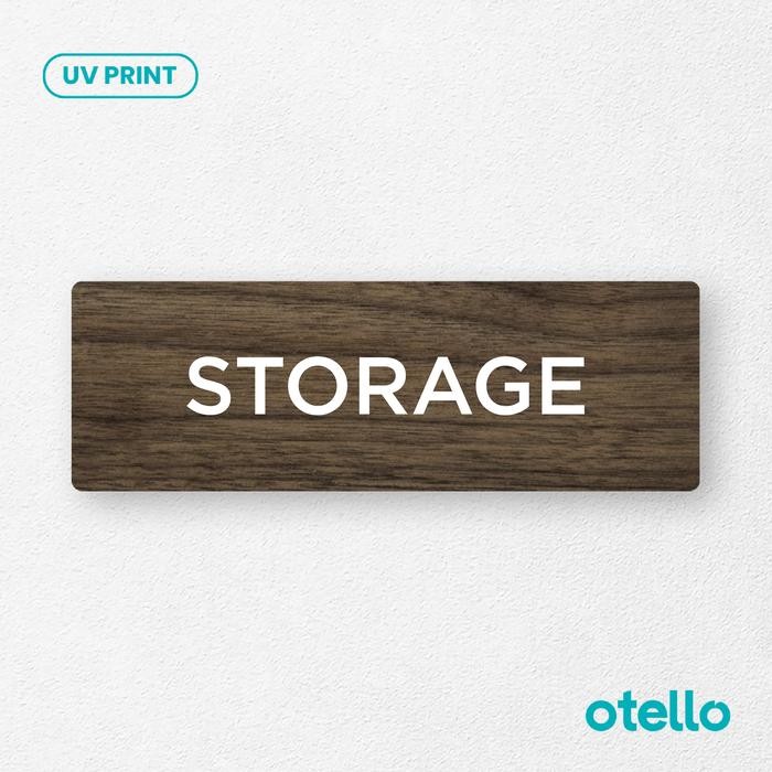 Jual Stok Baru Storage Sign Board Kayu Print UV Papan Tempel Gudang ...