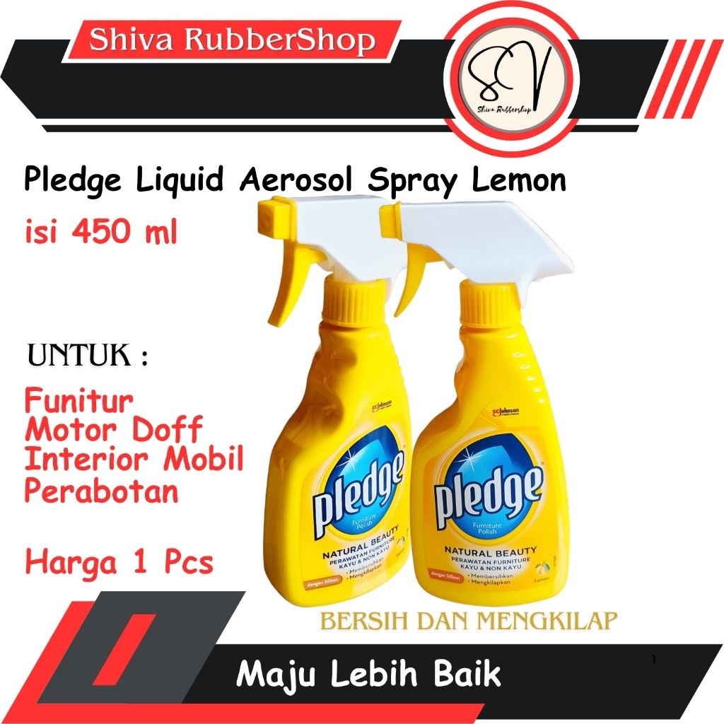 Jual Pledge Liquid Aerosol Spray Lemon 450 ml - Pledge Liquid Lemon ...