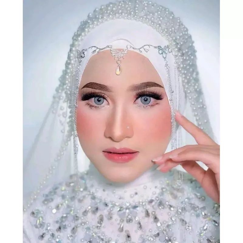 Jual slayer pengantin mutiara TABUR/MAWUR/slayer akad nikah/hijab ...