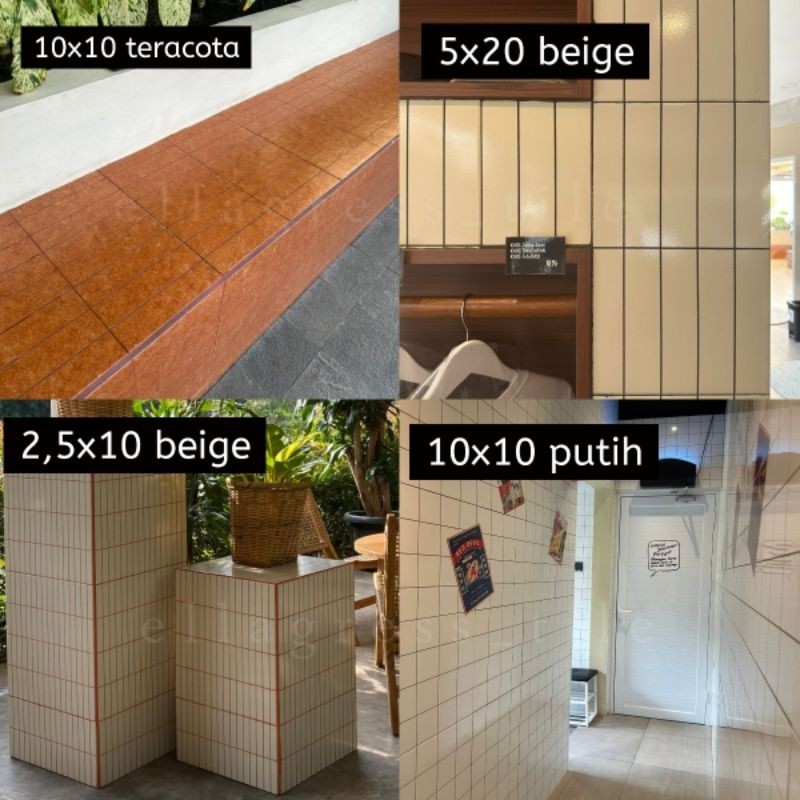 Jual Ellagress Mosaik Precut Nat Palsu Keramik 40x40 Lantai / Dinding ...
