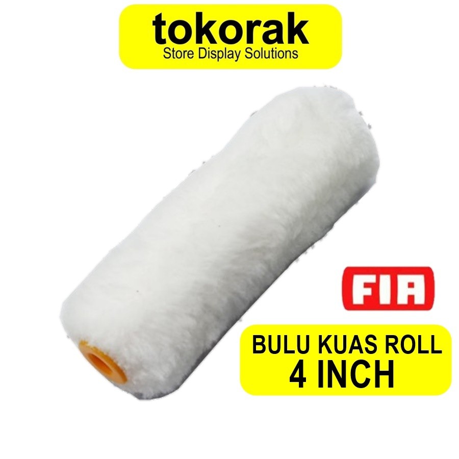 Jual FIA Bulu Kuas Roll Kapal Refill FIA Paint Roller 4" isi ulang Rol ...