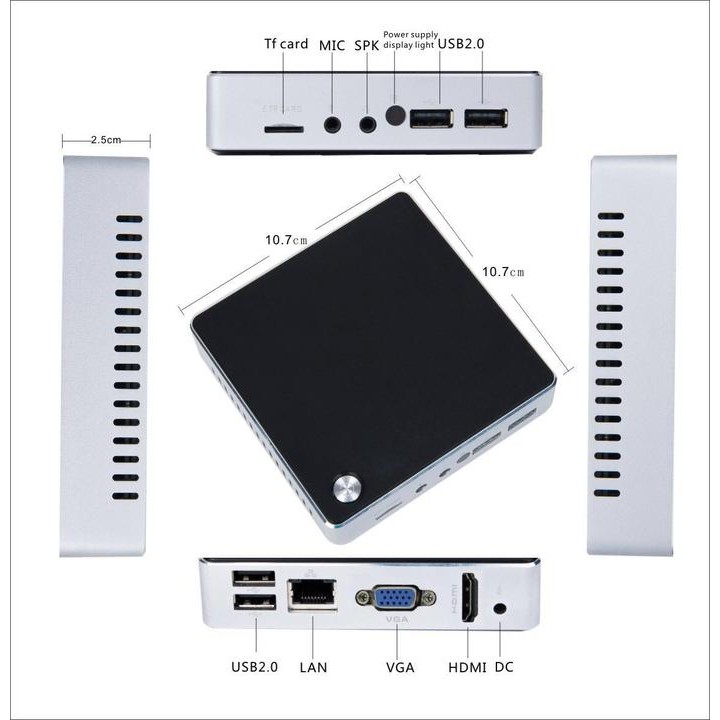 Jual Mini PC HDMI VGA Intel Atom 2/32GB Win10 Wintel MiniPC Windows 10 ...
