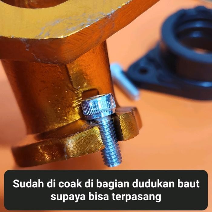 Jual Intake Intek Manifold Pendek Miring Bpro Bebek Sleep Engine ...
