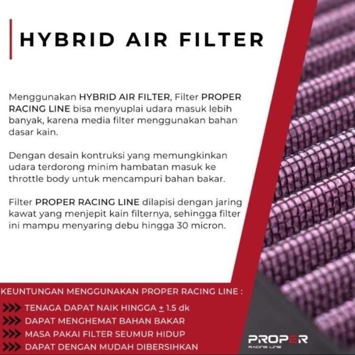 Jual Proper Hybrid Air Filter Udara Motor Yamaha Fazzio Grand Filano # ...