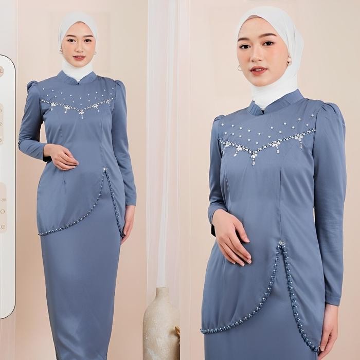 Jual Felicia One set Satin Silk Premium Baju Kurung Melayu Malaysia ...