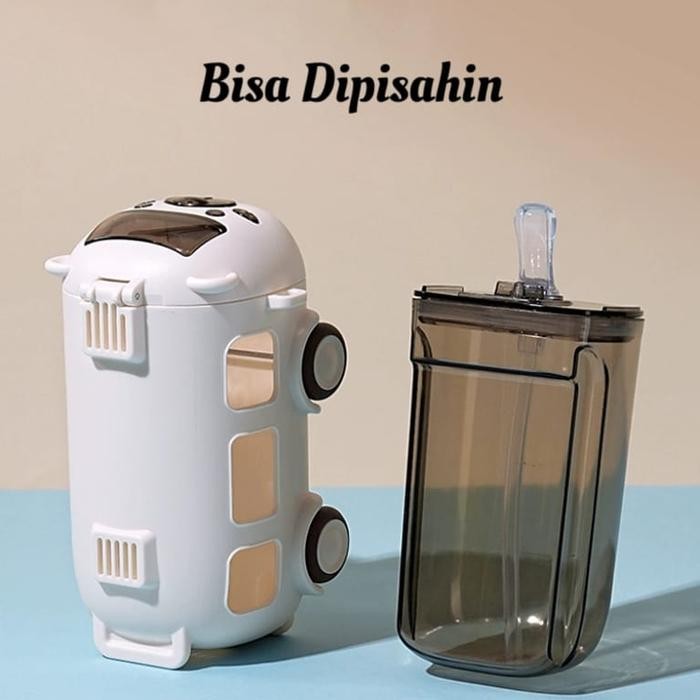 Jual Botol Air Minum Anak Bentuk Bus 550Ml Botol Minum Anak Flip Top ...