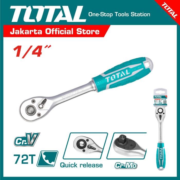 Jual Ta_ Total Ratchet Wrench Tht106146 - Kunci Sok 1/4" | Shopee Indonesia