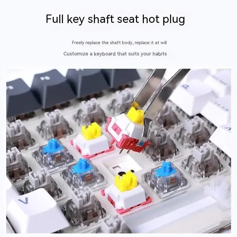 Jual AULA F87Pro/F87 Mechanical Keyboard,Tri-Mode 2.4G/Wired/BT ...